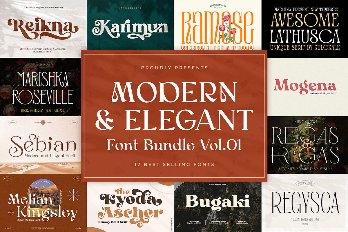 Modern Elegant Font Bundle - SALE | Creative Market