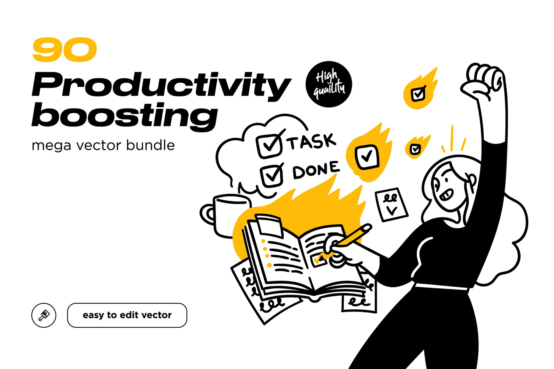 Mega illustration bundle, an Illustration by StonePic