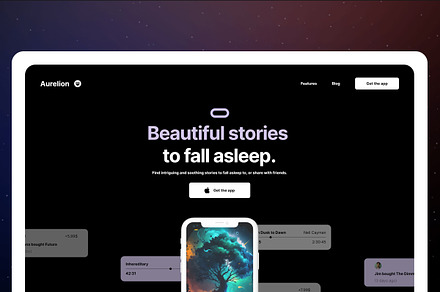 PSD template for main page & icons | Website & App Templates ~ Creative ...