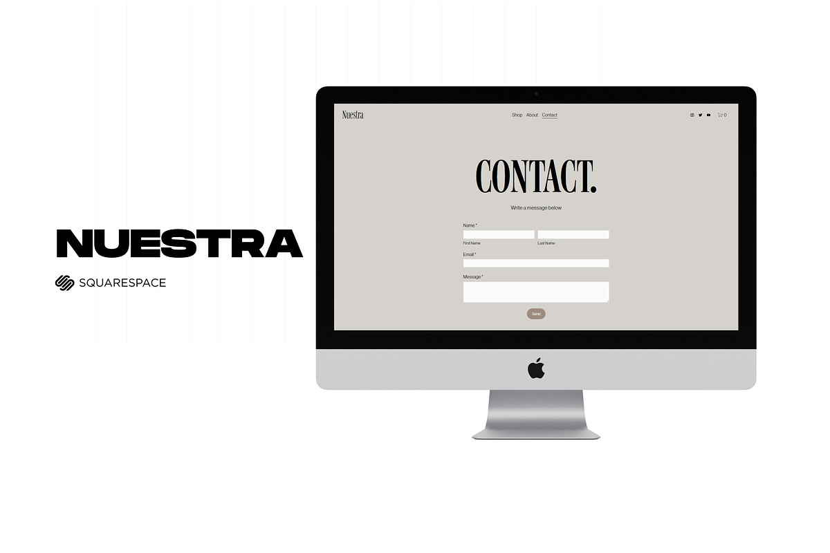 Skincare Beauty Squarespace 7.1, a Squarespace Template by bonjourdsgnco