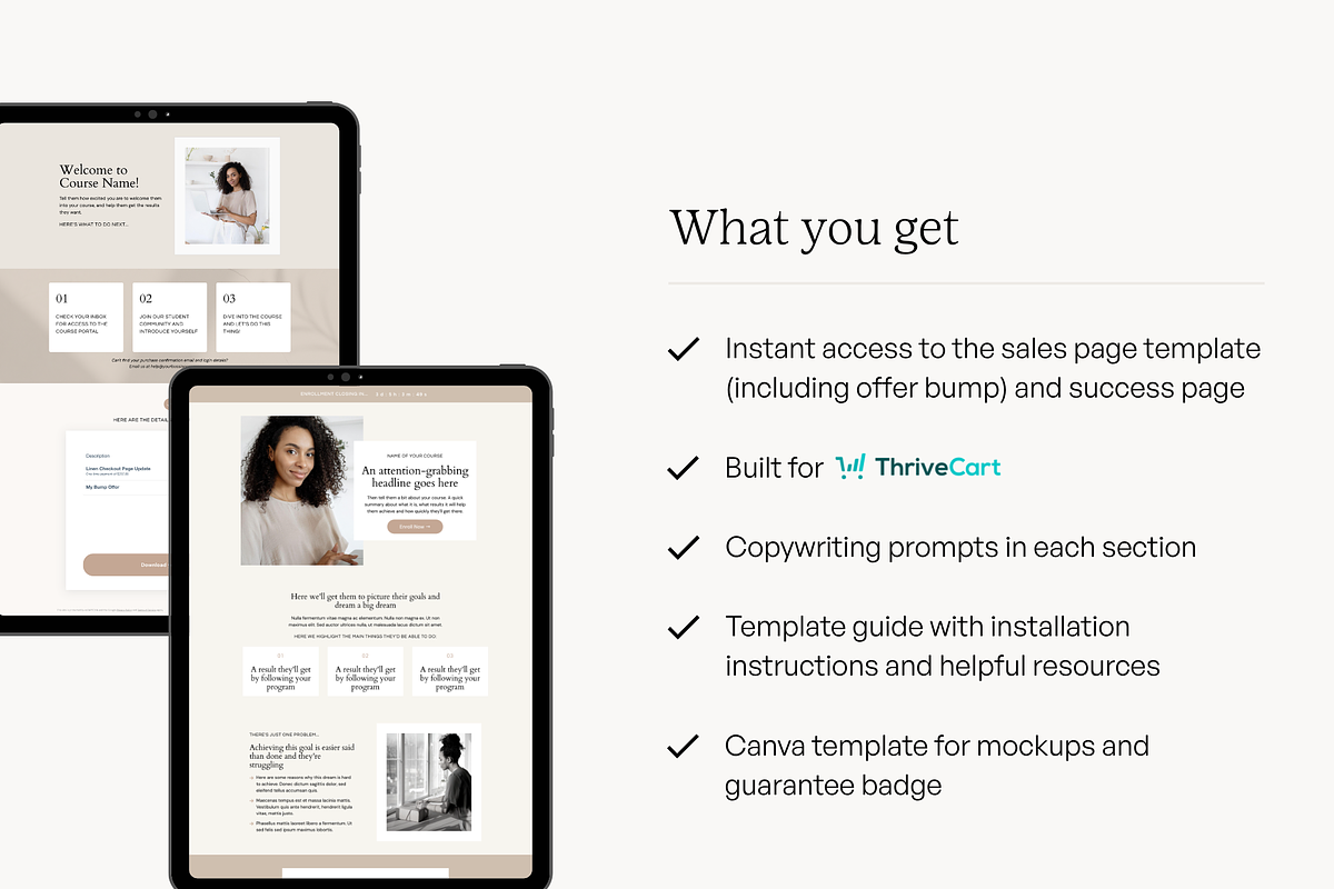 ThriveCart Sales Page Template