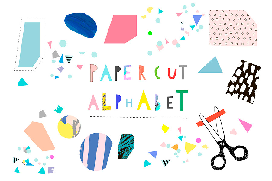 Paper CUT Alphabet, an Education Illustration by Lera Efremova