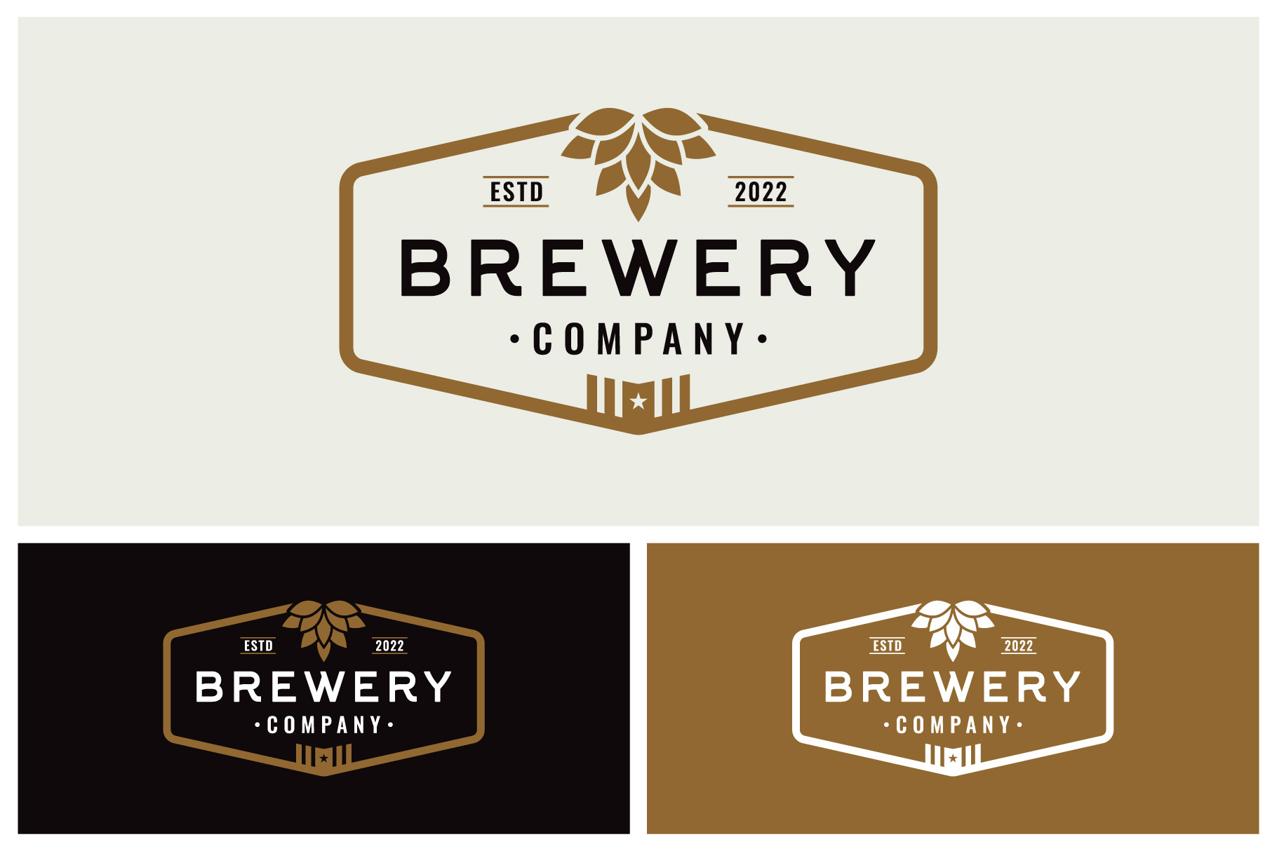 brewery company logo, a Branding & Logo Template by Atlantis Desain