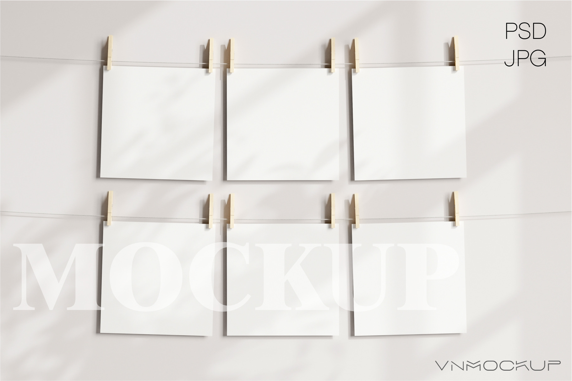 Square Poster Mockup PSD, JPG