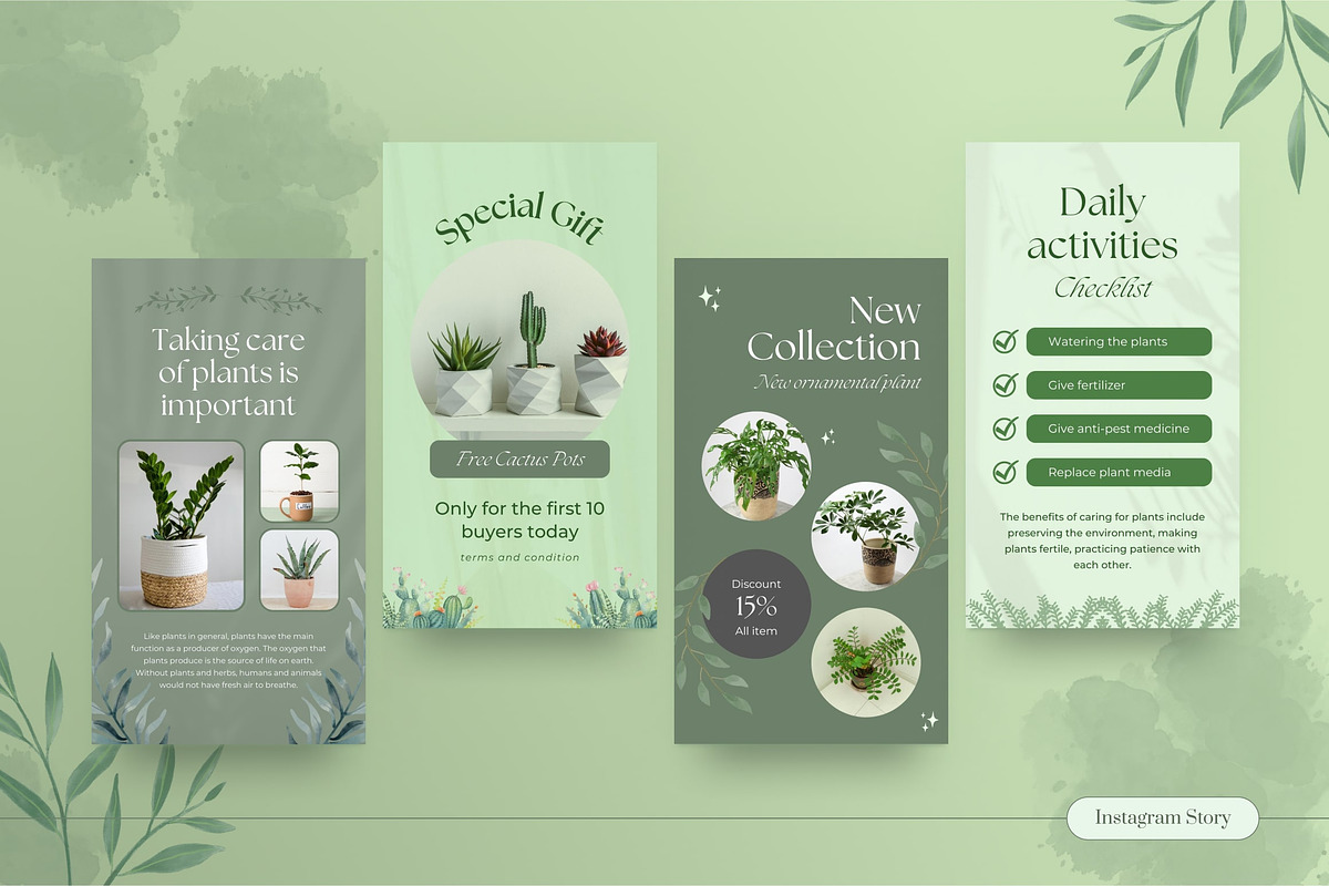 Green Life 3in1 Canva Template