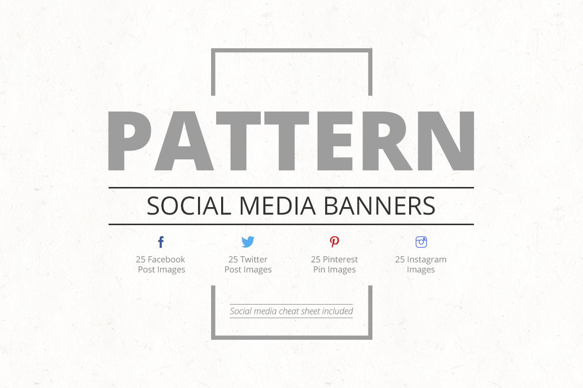 Pattern Social Media Banners, a Social Media Template by Web Donut