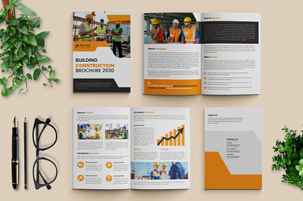 Construction brochure template | Creative Market
