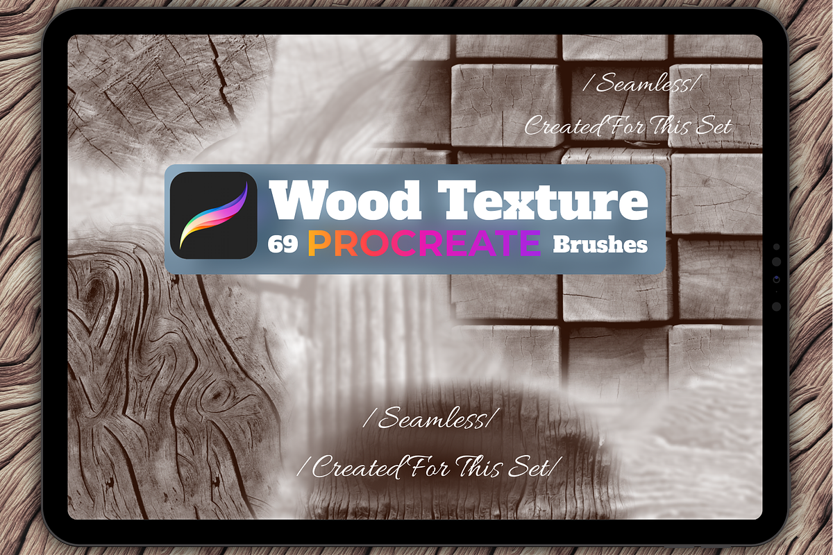 Wood texture for PROCREATE, a Brush Add-On by Graphics Resources