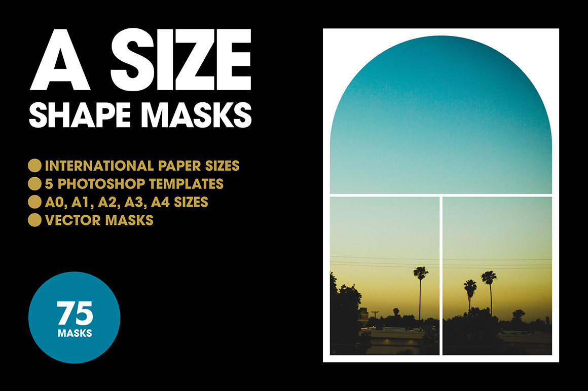 A Size Shape Masks - PSD Templates, an Object Graphic by Offset