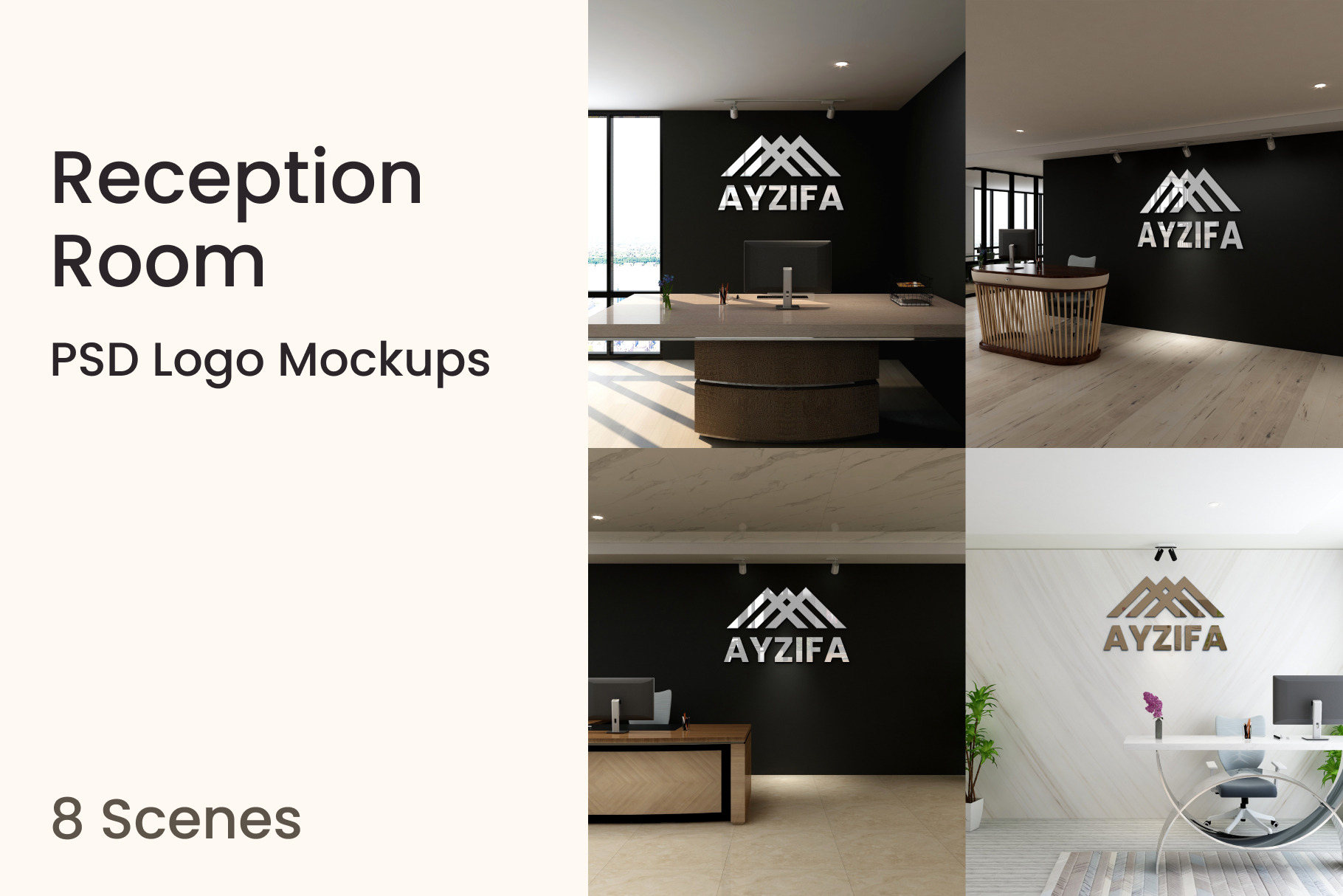 Logo Mockup in Office Receptions