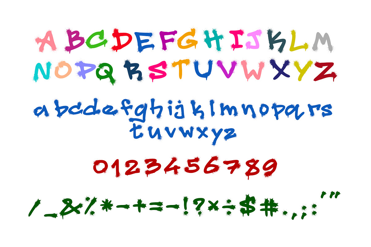 Spray Font | Creative Market