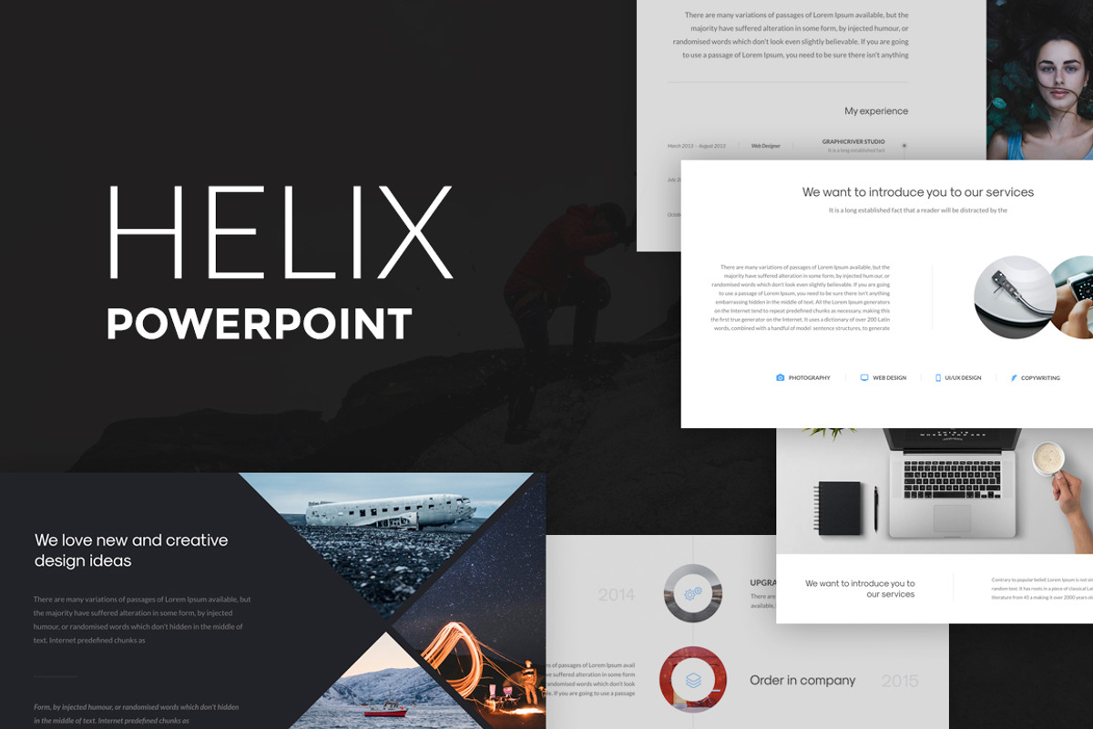 Helix PowerPoint Presentation, a Presentation Template by Vladislav ...