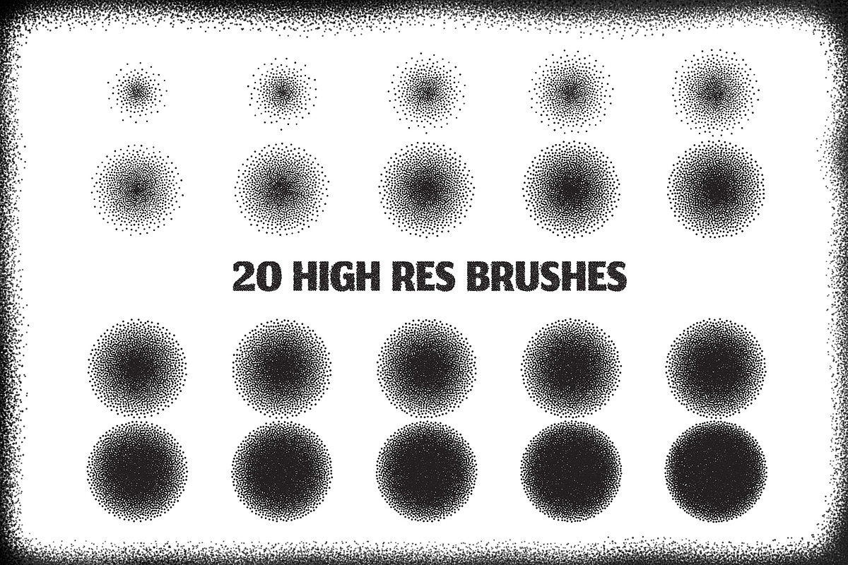 Stipple Master Photoshop Brushes
