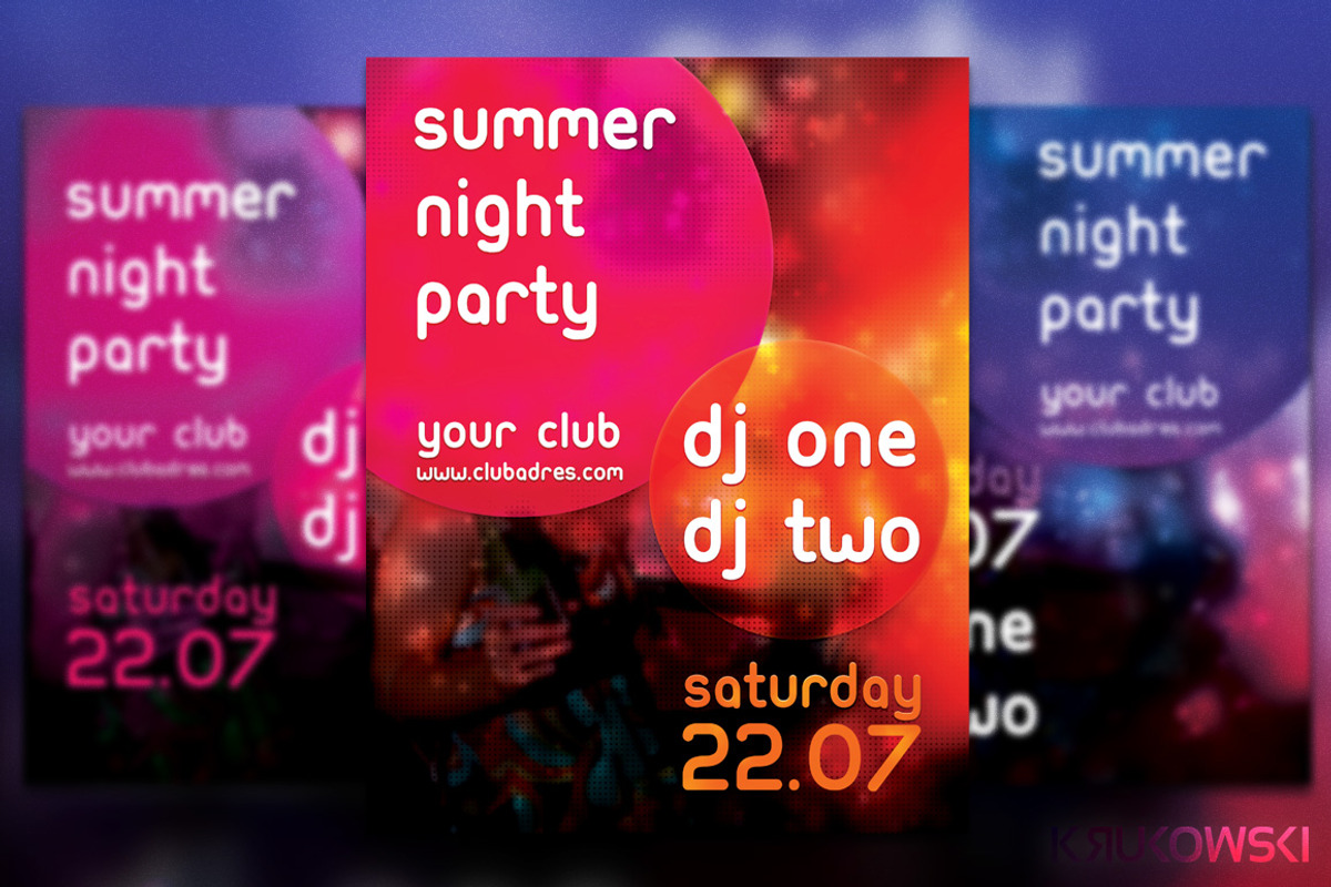Simple Party Flyer / Poster, a Flyer Template by Krukowski Graphics