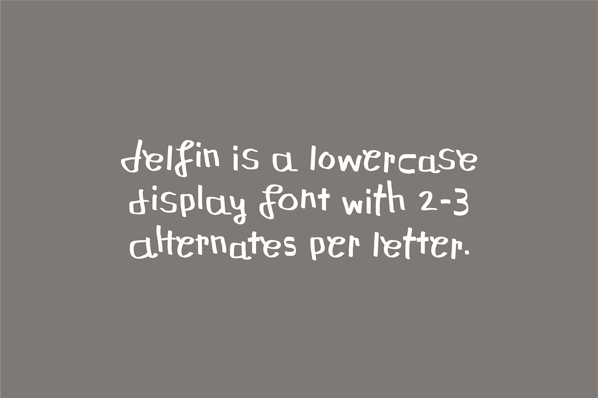 Delfin Handwritten Display Font