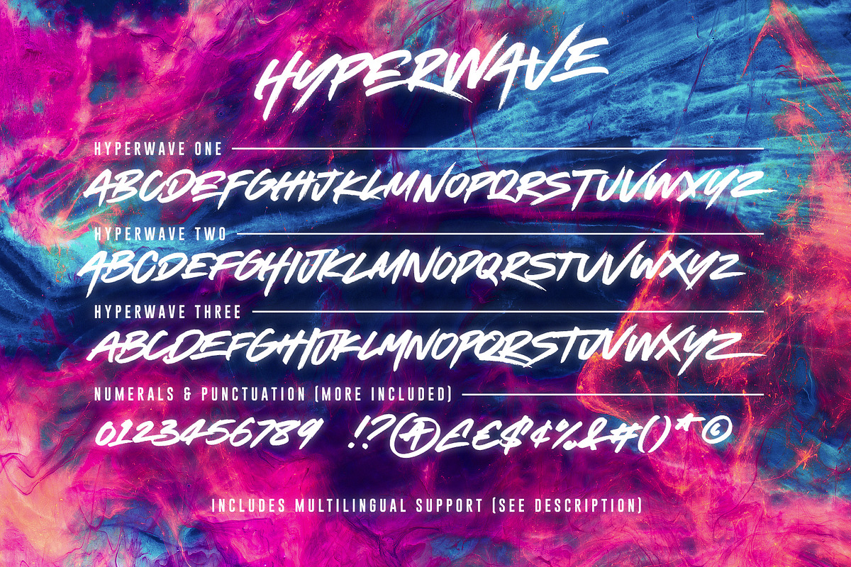 HYPERWAVE Marker Font, a Font by Sam Parrett