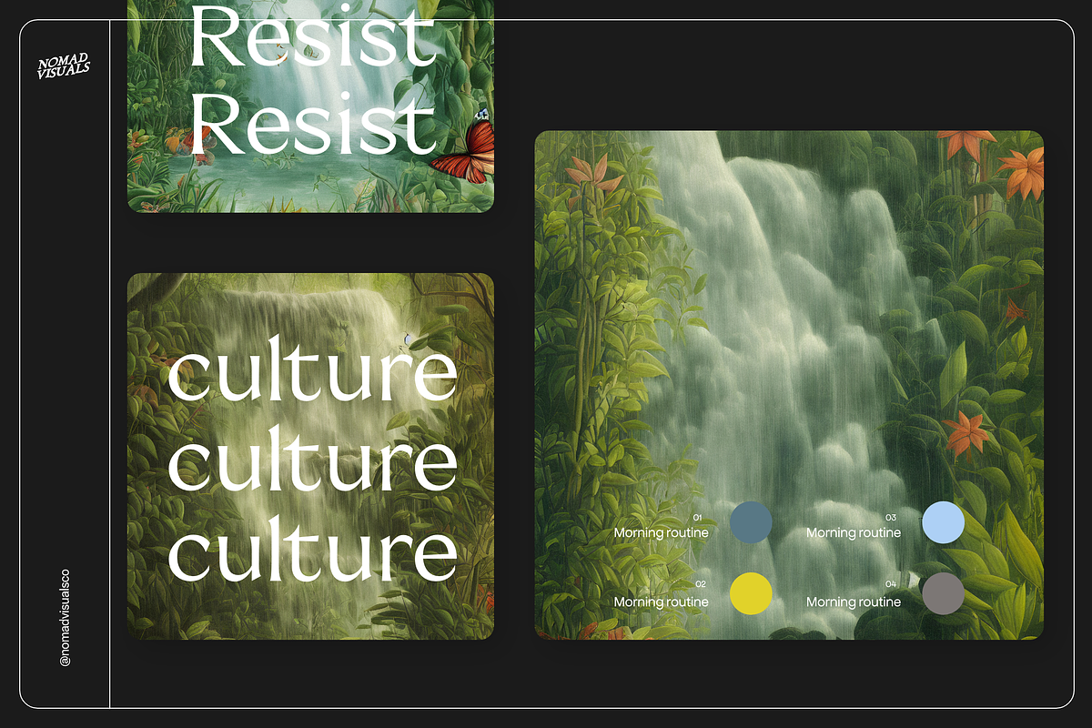 Rainforest Waterfalls Dream, a Background Graphic by Nomad Visuals