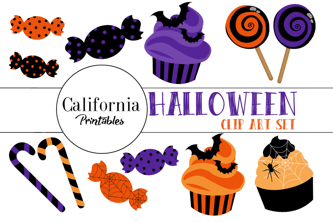 Halloween Candy Clip Art Set, an Illustration by Nagore Rodriguez ...