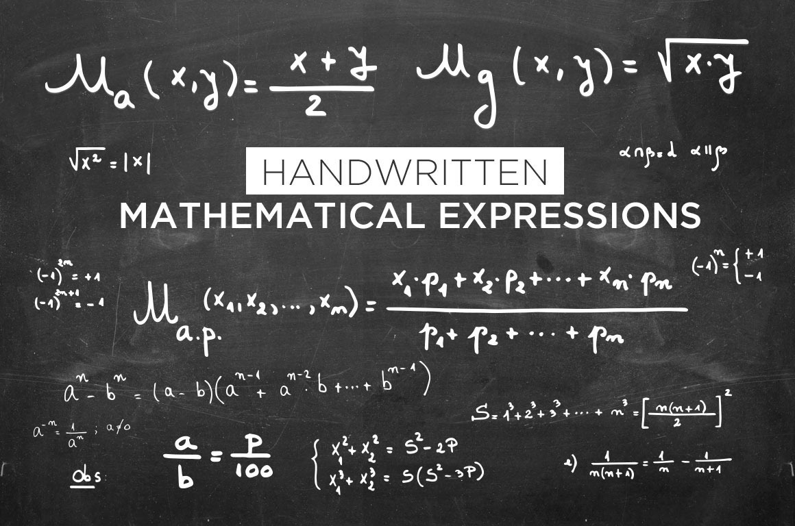 Handwritten Mathematical Expressions, a Graphic by DesignSomething