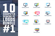 10 Computer PC Logo Bundle #1, a Branding & Logo Template by PutraCetol ...