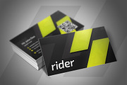 Rider Business Cards, a Business Card Template by Rafael Oliveira