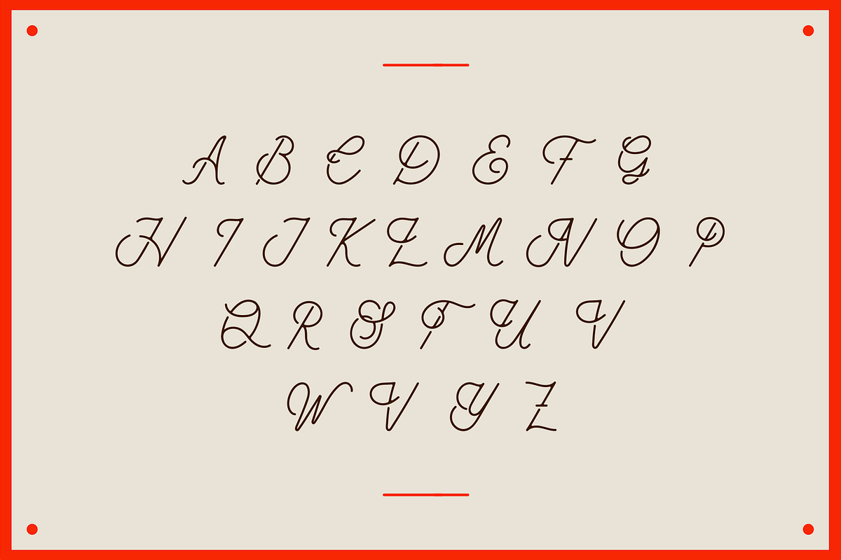 The Handsome Fox, a Script Font by PLGRM