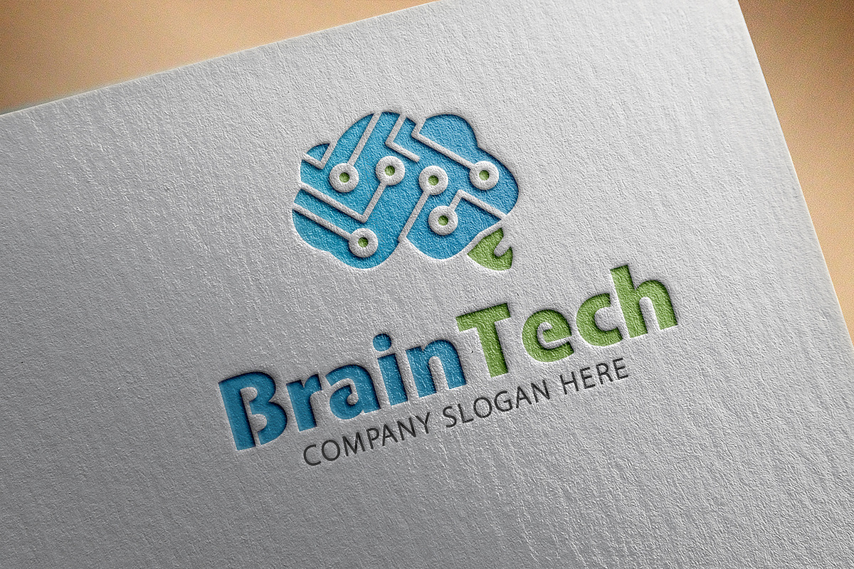 BrainTech Logo, a Branding & Logo Template by Creative Dezing
