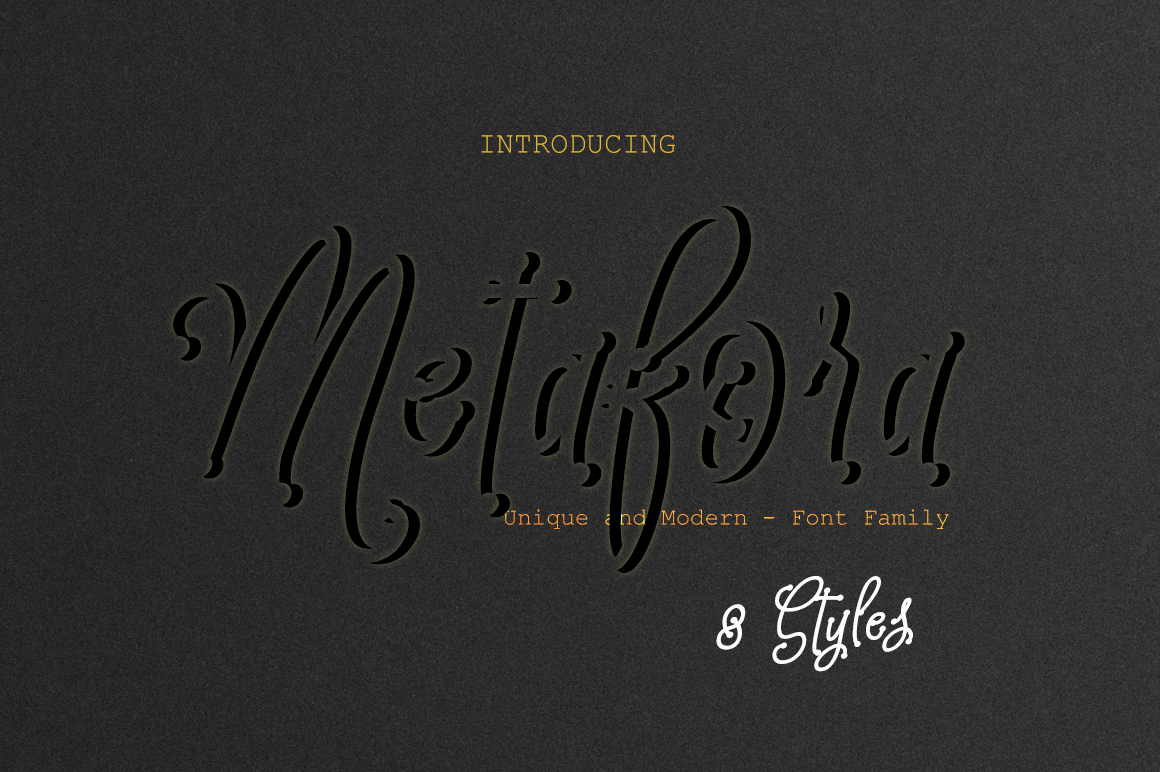 Metafora Family, a Script Font by artisans | Creative Market