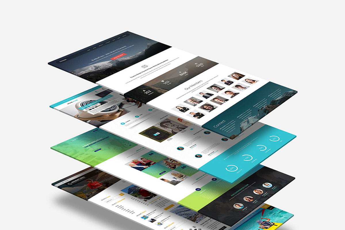 Landing Page Mock-Up 01, a Print Template by Graphicsworld125