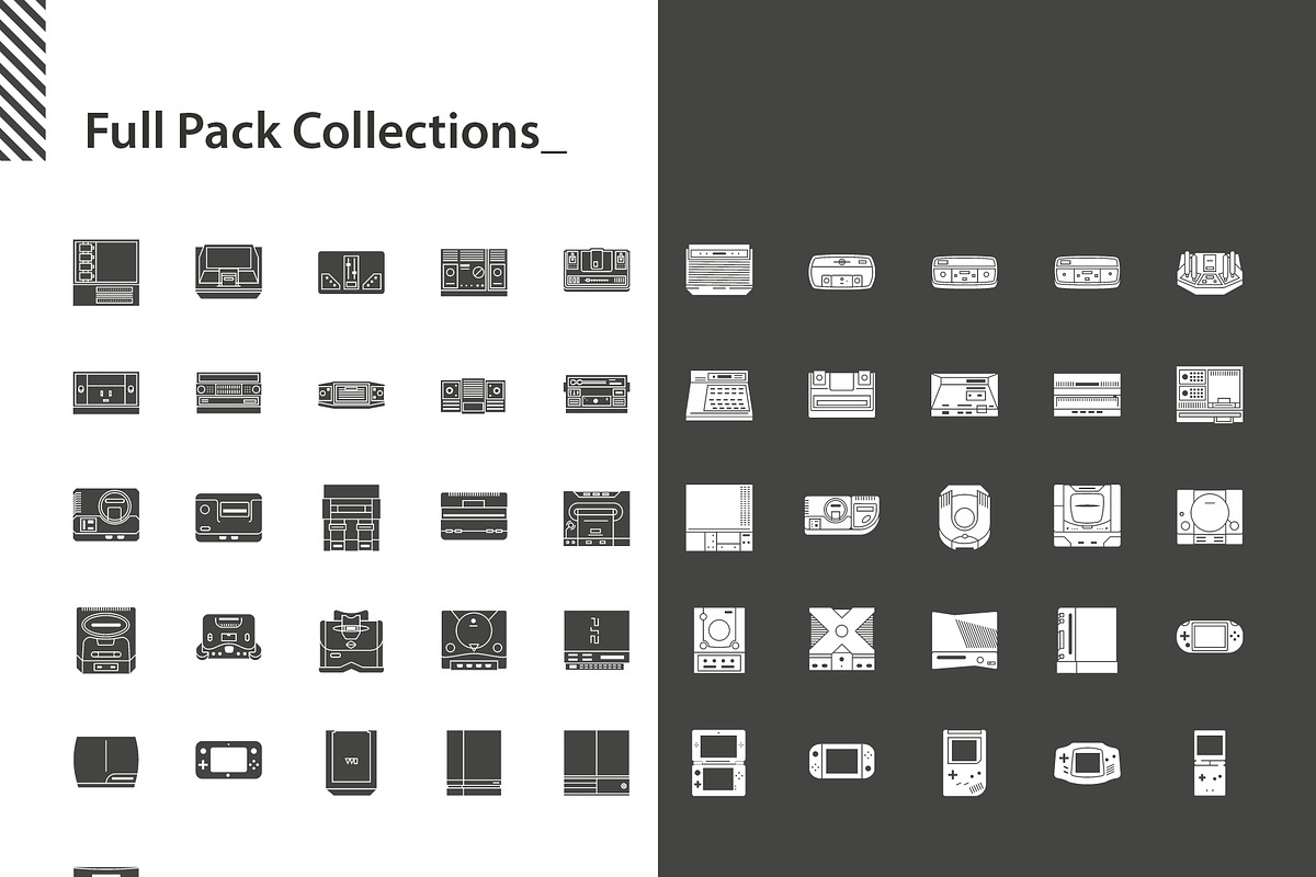 Console Icon Set, an Icon by kerismaker