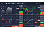 Mock-up Trading Platform(Collection) | UI Kits and Libraries ~ Creative ...