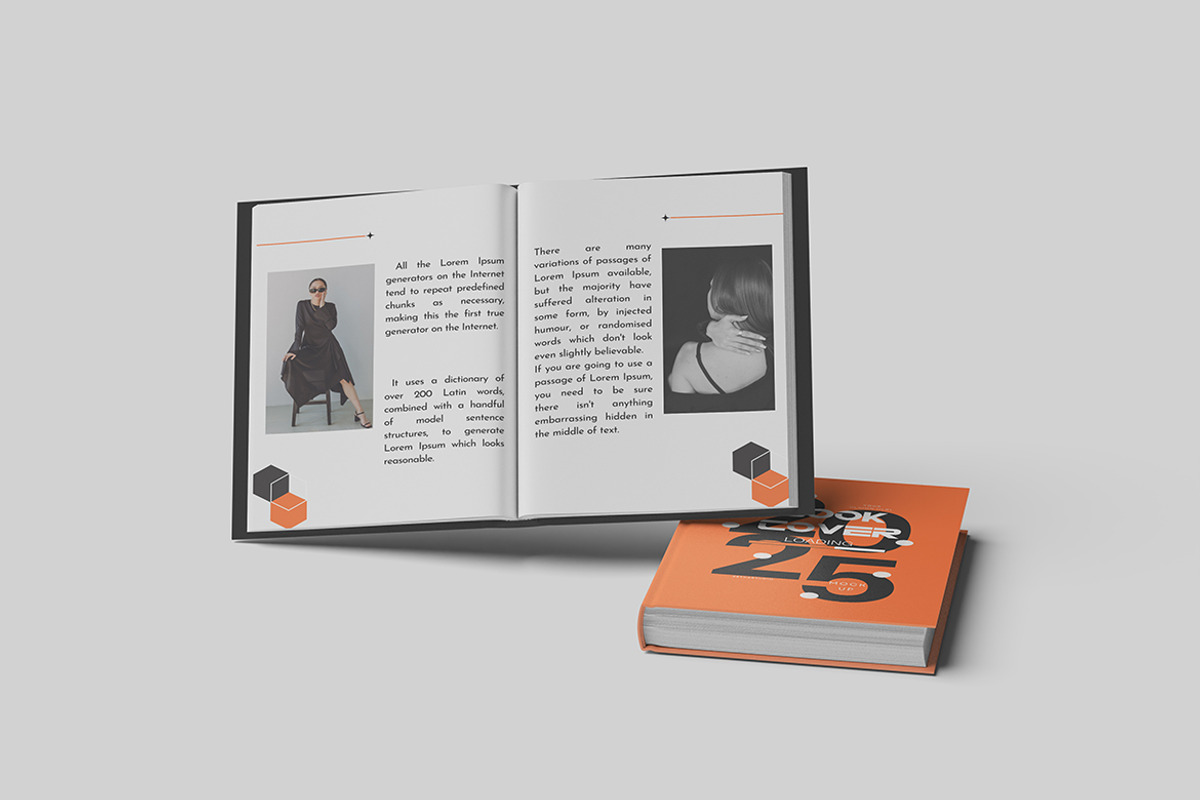 Book Cover Mockup, a Books & Magazine Mockup by seramoe