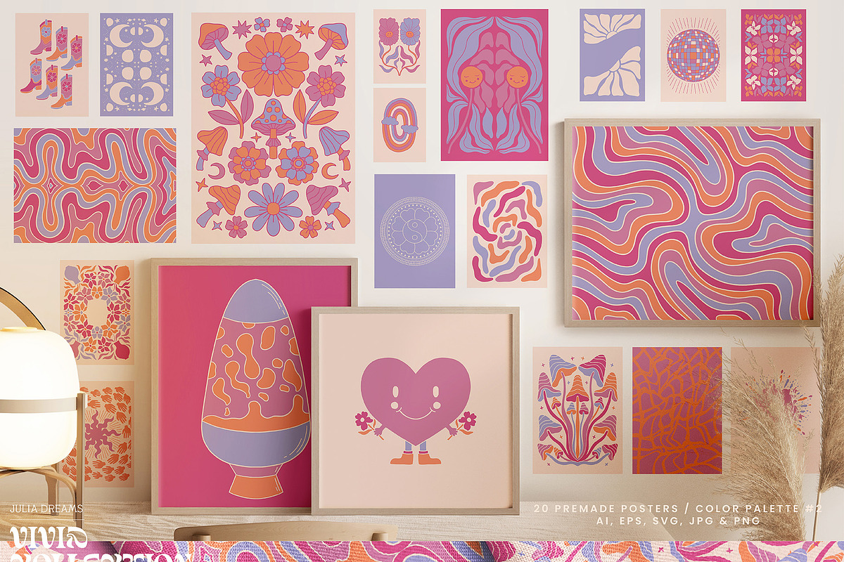 Vivid Posters Patterns Bundle
