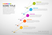 timeline template with droplet pins, a Presentation Template by Orson