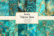 Turquoise Stone Digital Paper | Textures ~ Creative Market
