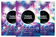 Trance Sounds Flyer | Flyer Templates ~ Creative Market