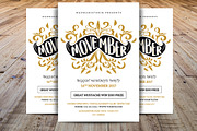 Movember Flyer Template, a Flyer Template by Madhabi Studio
