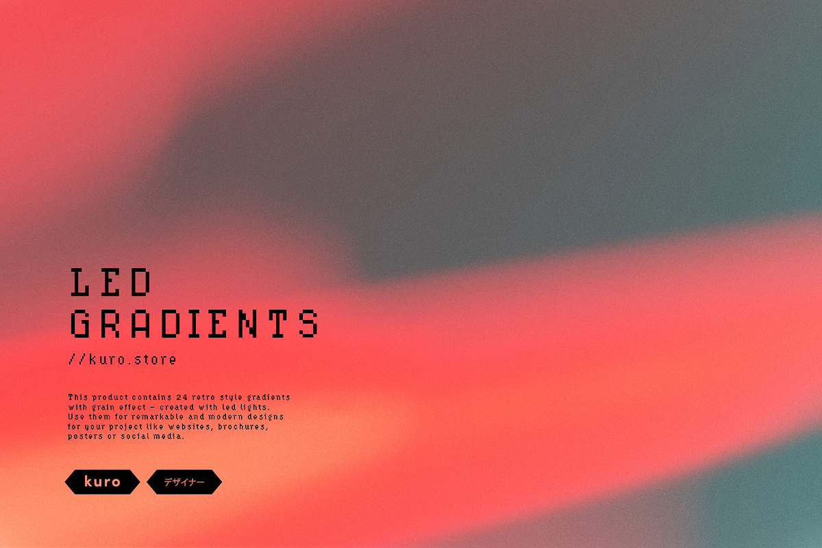 LED GRADIENTS, a Texture Graphic by kuro