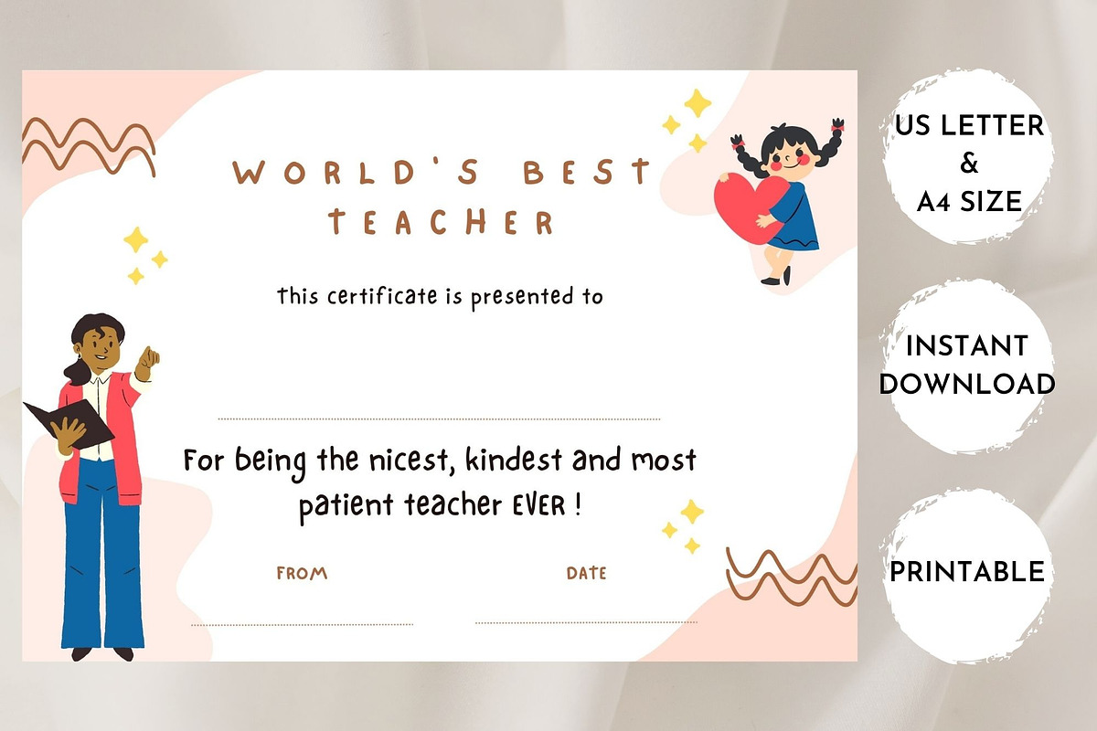 Teacher Appreciation Certificate