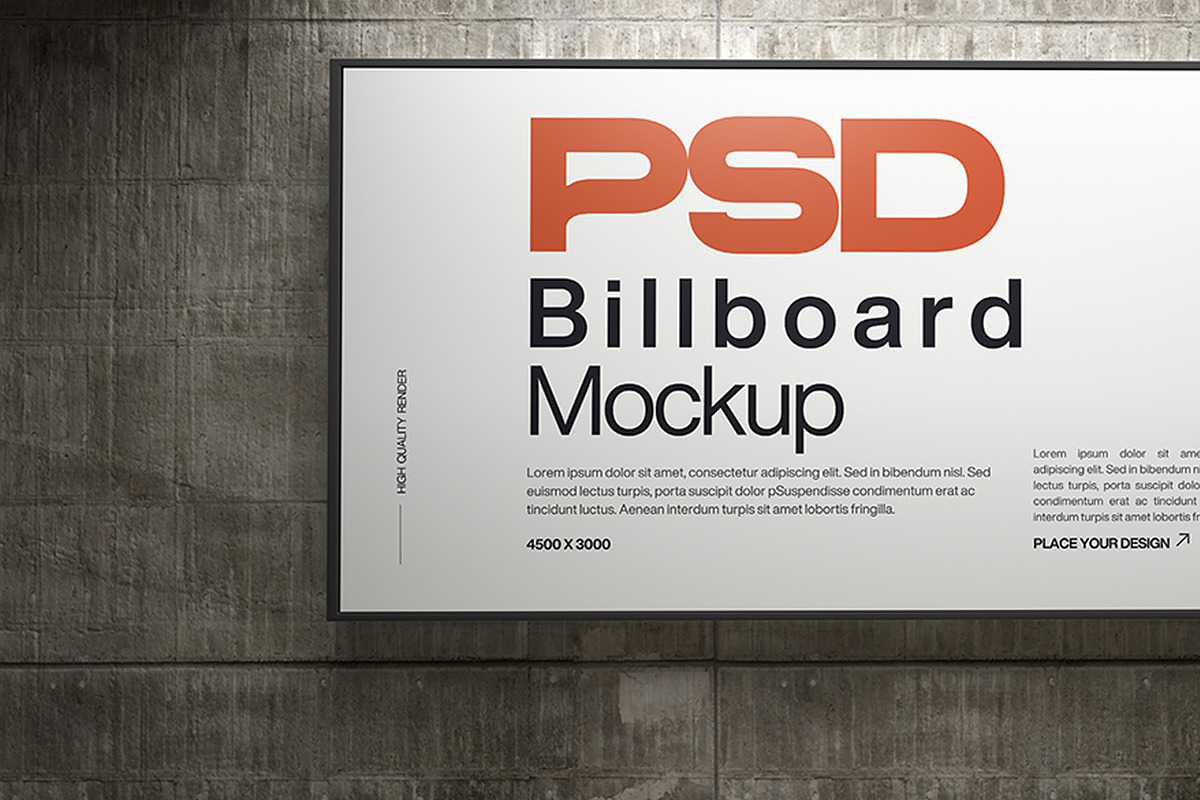 Billboard Mockup, an Advertising Mockup by getproject