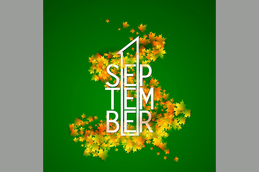 First September Autumn Background. | Decorative Illustrations ...