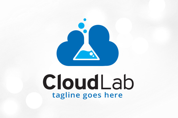 Cloud Lab Logo Template, a Branding & Logo Template by gunaonedesign
