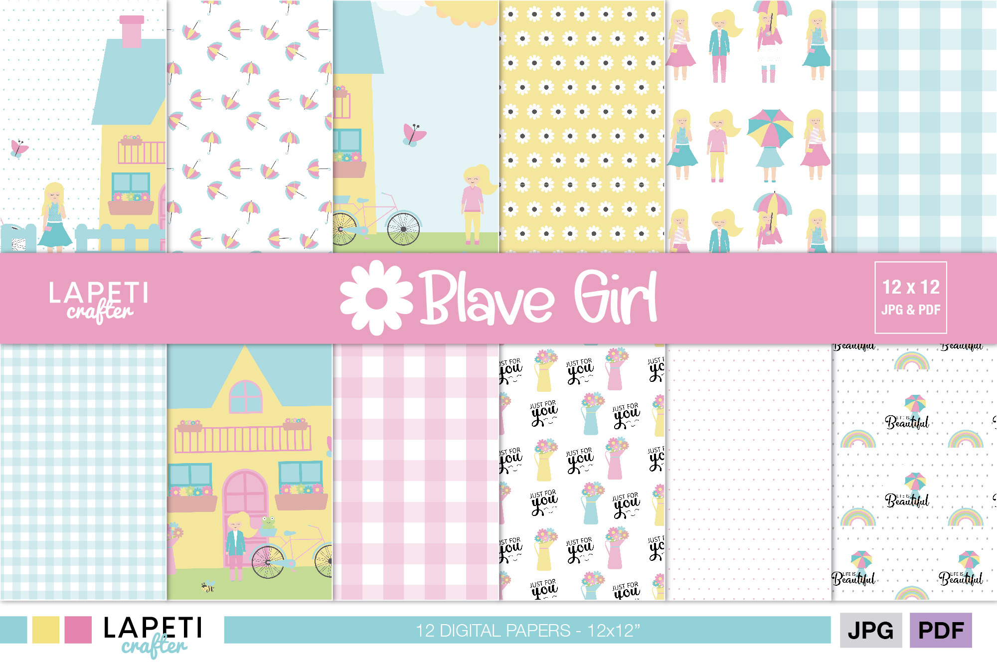 Spring Decorative Digital Paper Pack | Creative Market