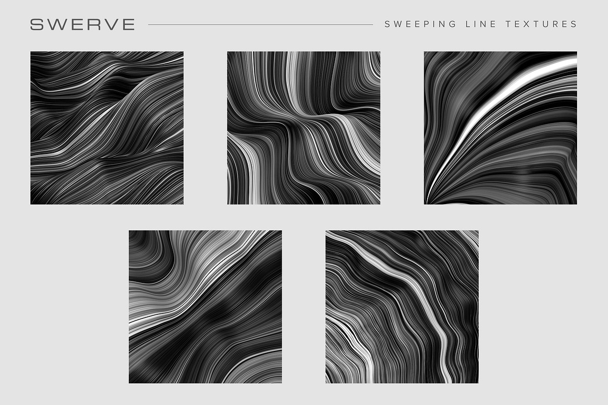Fluid Lines Texture Bundle, a Texture Graphic by Chroma Supply