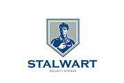 Stalwart Security Systems Logo | Branding & Logo Templates ~ Creative ...