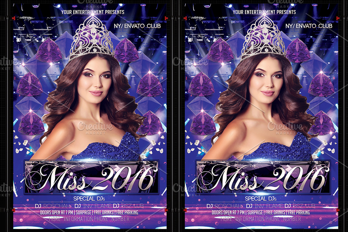 Miss flyer Template, a Flyer Template by Basez Flyers