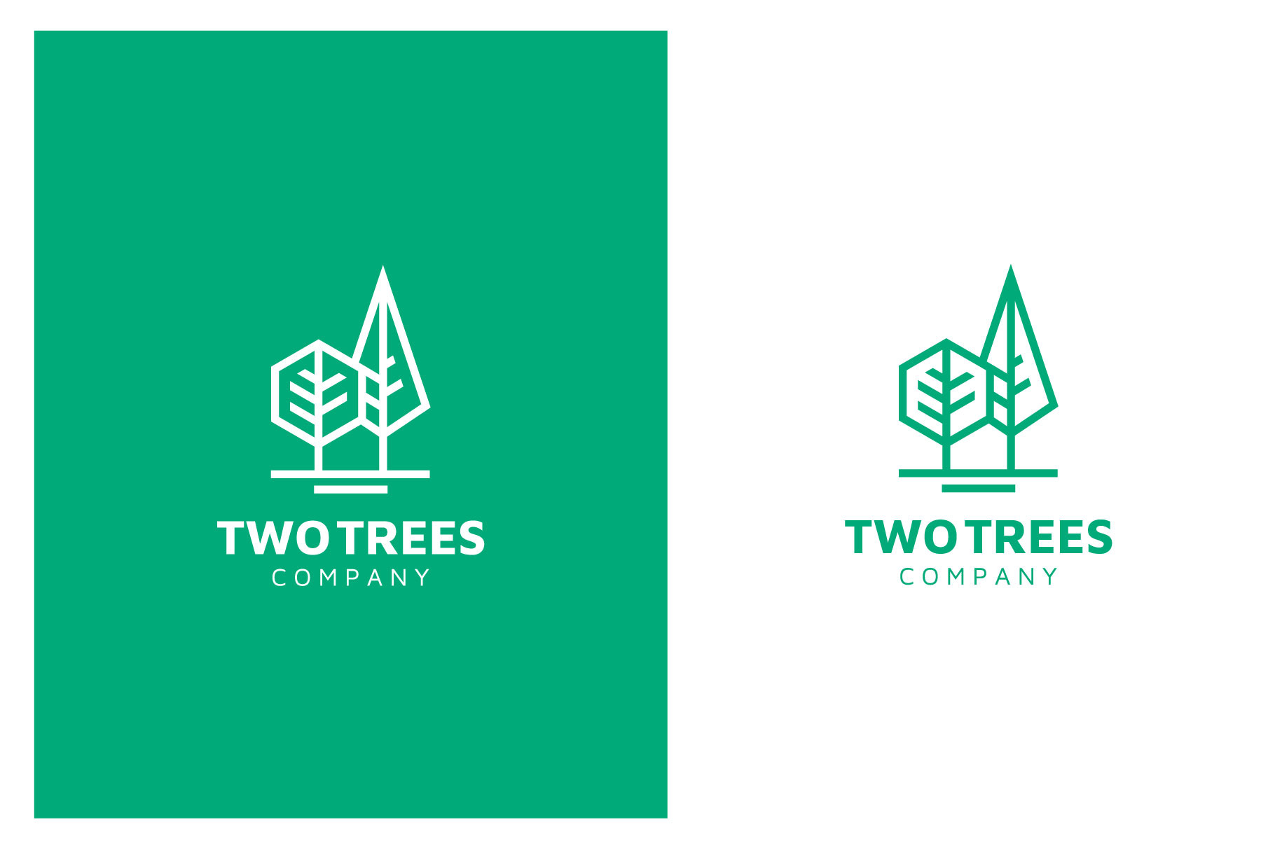Simple Modern Line Art Trees logo, a Branding & Logo Template by Enola99d