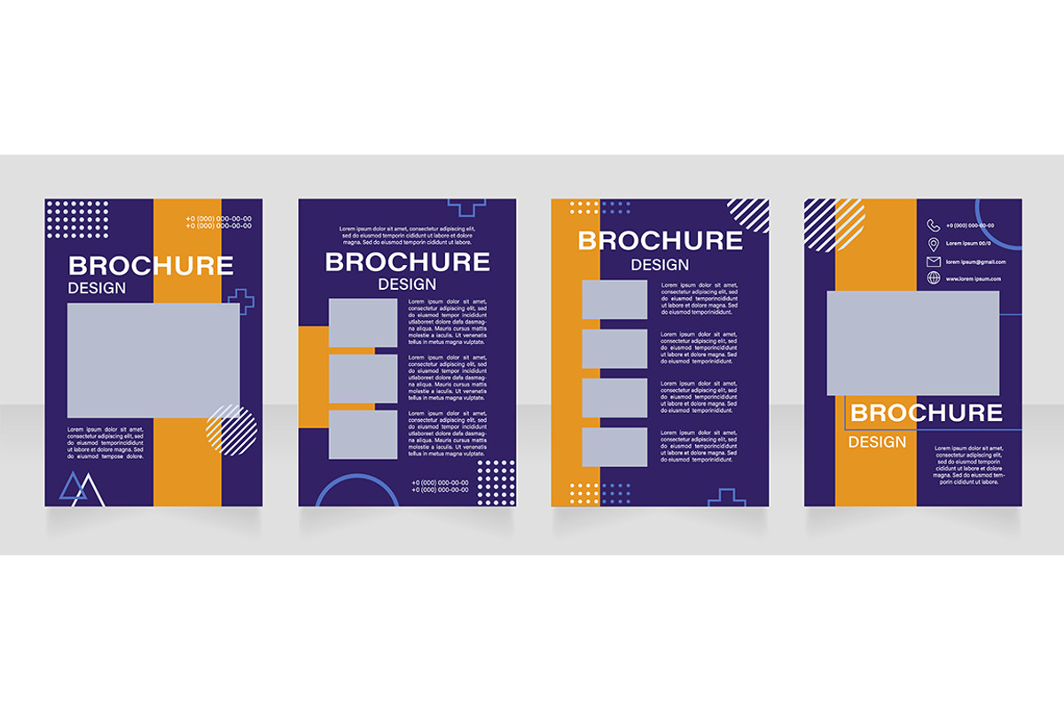 Image editing software tutorial, a Brochure Template by IMG visuals icons