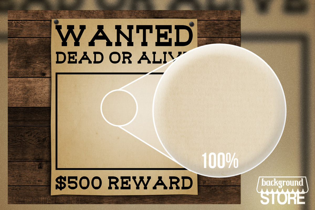 Wanted Poster Background, a Texture Graphic by Backgrounds Store