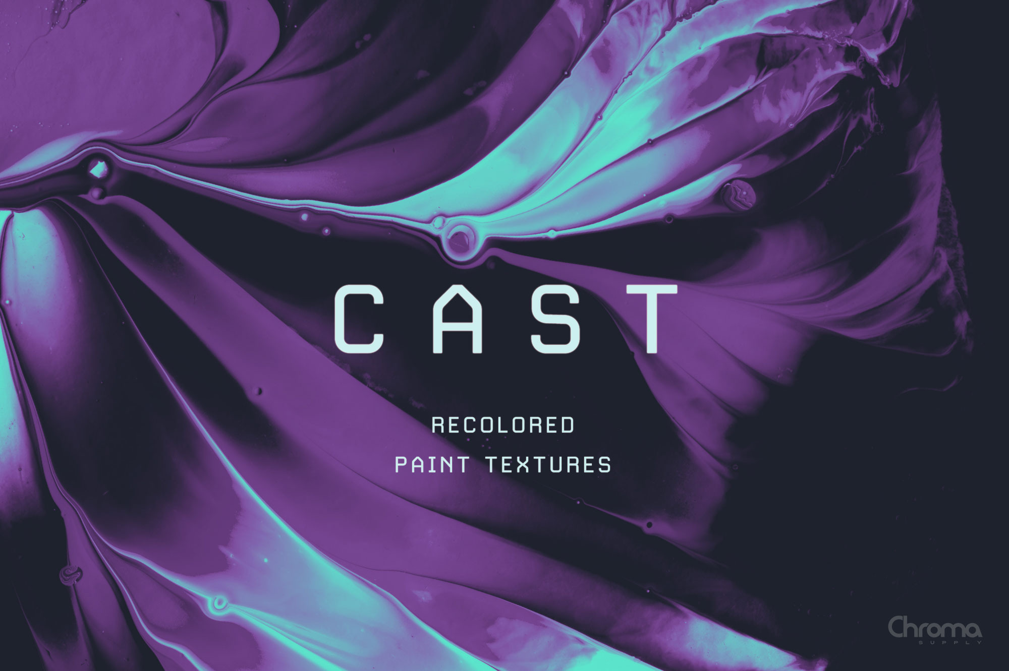 Cast: Recolored Paint Textures, a Texture Graphic by Chroma Supply